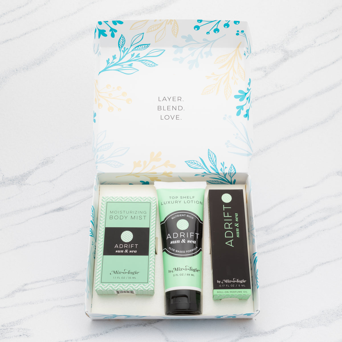 Adrift (sun & sea) Gift Set Trio Box – MIXOLOGIE