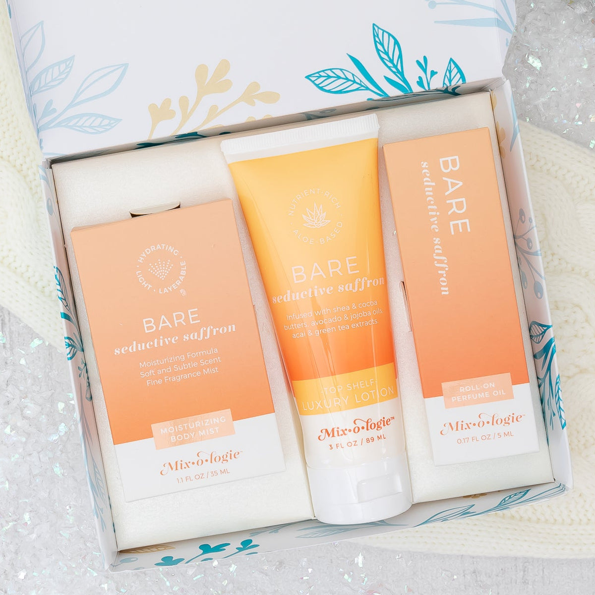 Bare (Seductive Saffron) | Gift Set Trio Box – MIXOLOGIE